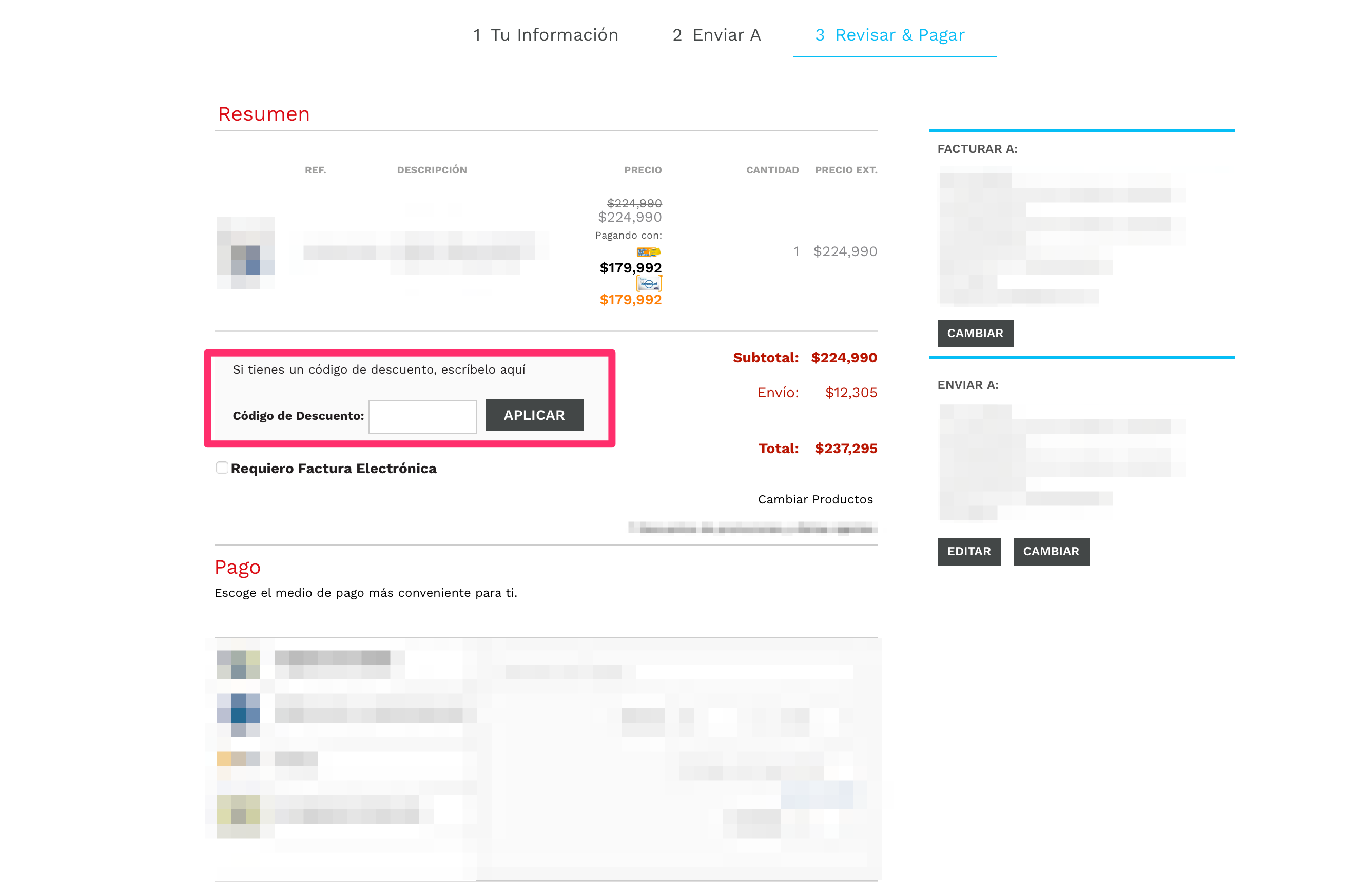 Cupones Easy: 8% / 3% descuento - mayo 2026